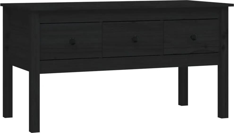 vidaXL Konferenční stolek 102 x 49 x 55 cm masivní borové dřevo [820945] Barva: Šedá
