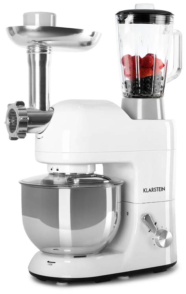 Lucia, kuchyňský robot, mixér, mlýnek, 2000 W, 2,7 HP, 5 l, nerezová ocel, bez BPA