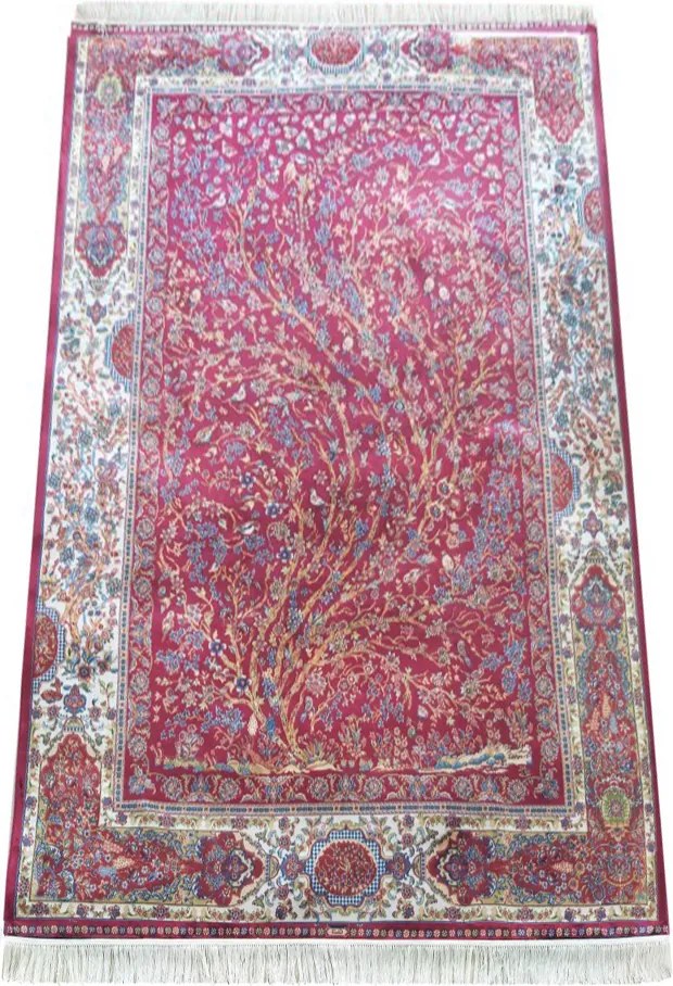 Kusový koberec Qum Silk 11 červený 200x300