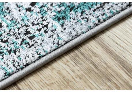 Moderní koberec DE LUXE 624 Rám Strukturální šedá / zelená velikost 120x170 cm | krásné koberce cz