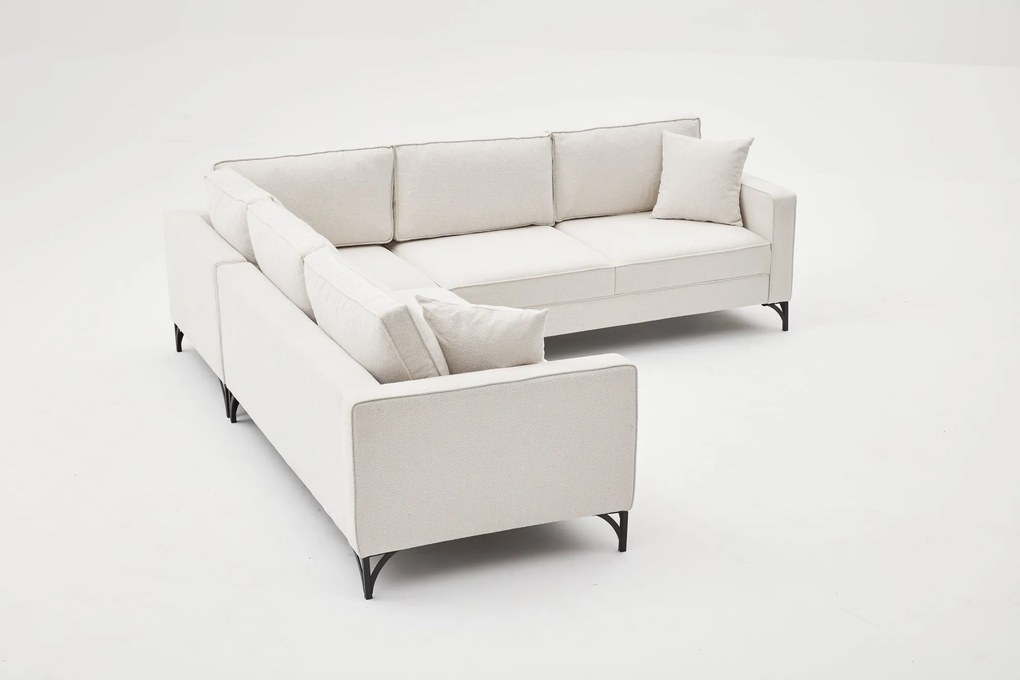 Hanah Home Rohová pohovka BERLIN krémová 258 cm