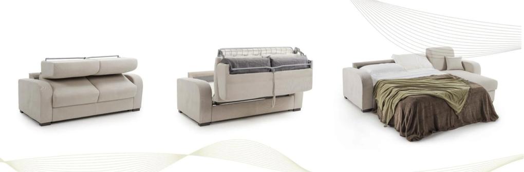 Pregio Italia sofa&relax Pohovky na spaní KALF Provedení: 2 místná maxi rozkládací, Vzorník látek: tekno fibra 33 dark grey