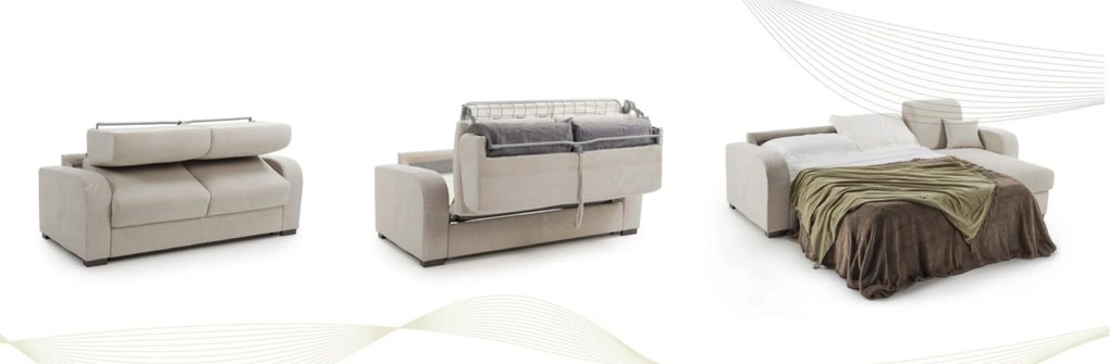 Pregio Italia sofa&relax Pohovky na spaní KALF Provedení: 2 místná rozkládací, Vzorník látek: tekno fibra 21 mid blue