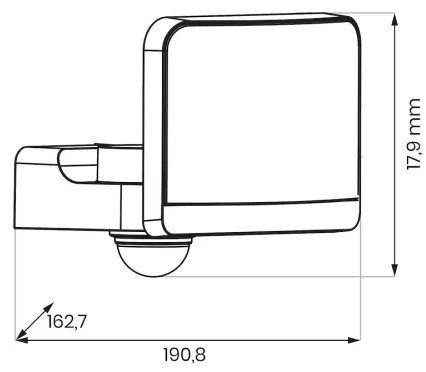 LED Reflektor se senzorem pohybu a soumraku DAVOS LED/30W/230V IP54 černá