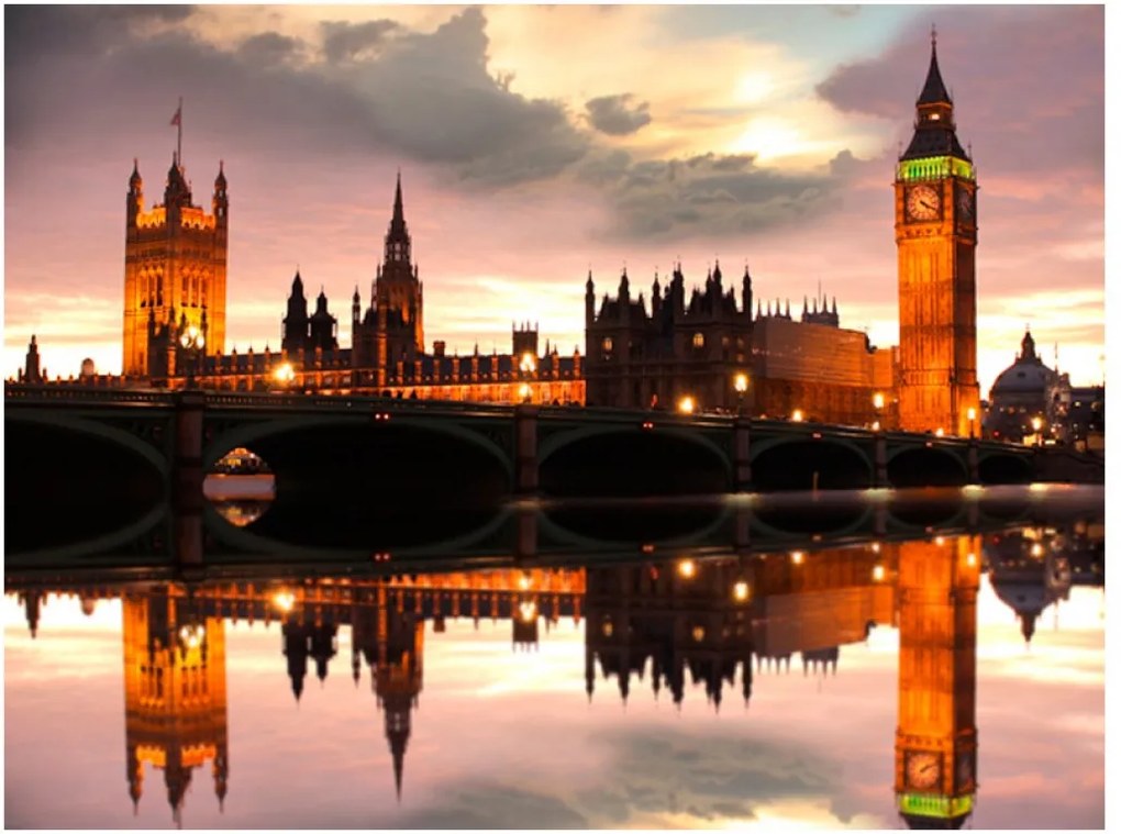 Fototapeta města - Londýn, Big Ben (150x116 cm) - Murando DeLuxe