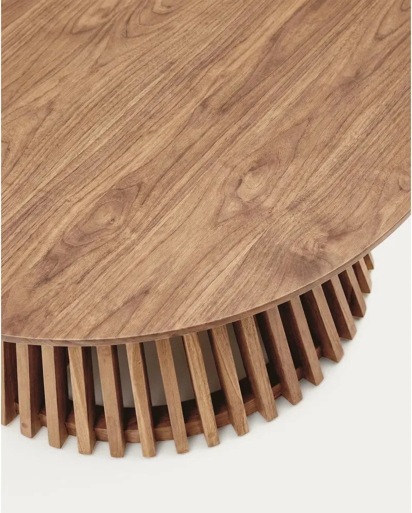 Konferenční stolek z teakového dřeva Kave Home Irune, ⌀ 80 cm