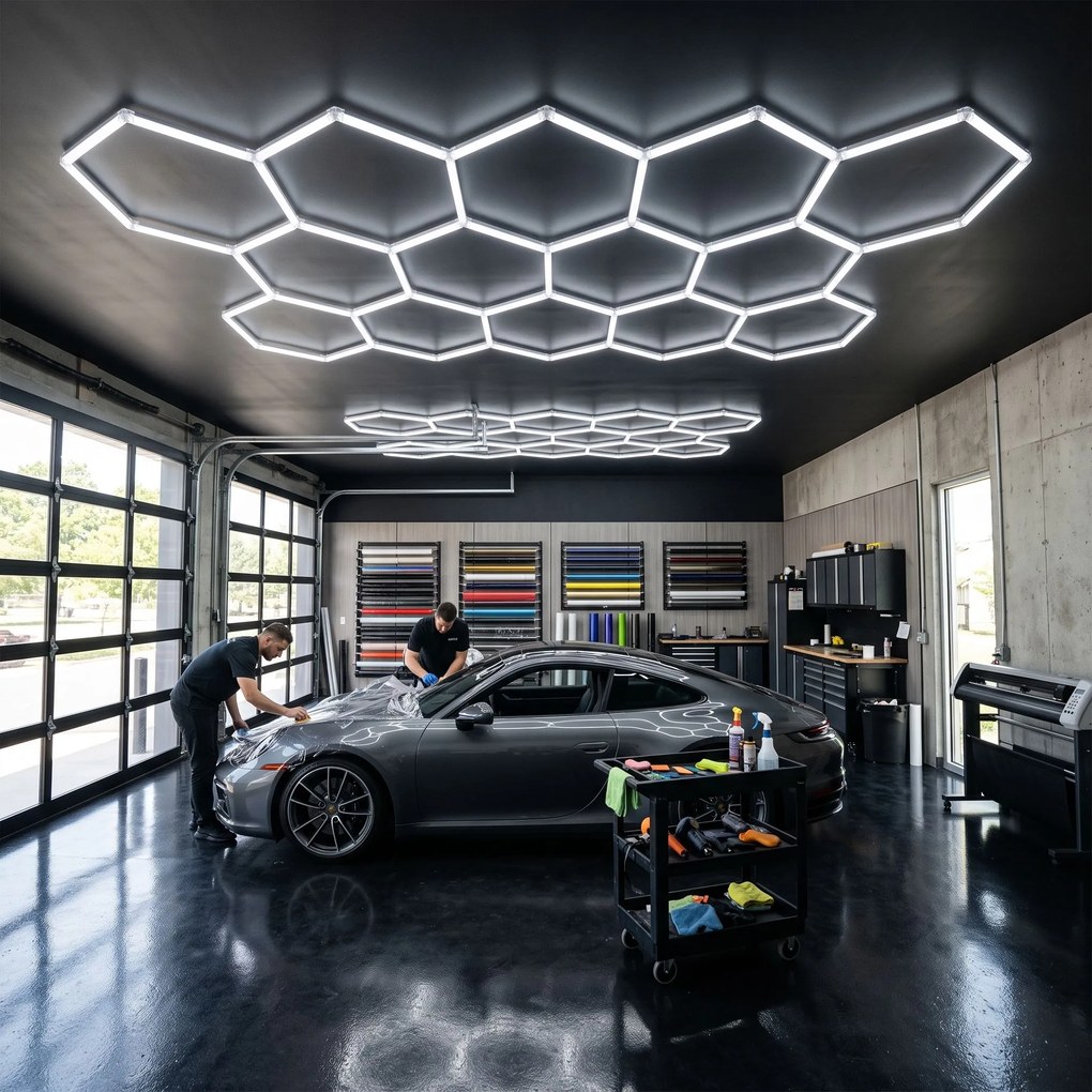 Toolight Toolight, LED stropní svítidlo HEXAGON, JNH052-H, bílá, OSW-56244
