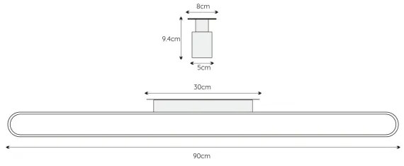 Lucide 04209/18/30 - LED Koupelnové nástěnné svítidlo MADELON LED/18W/230V IP44