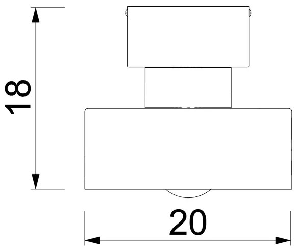 Stropní svítidlo MARTI 1xE27/15W/230V bílá/chrom