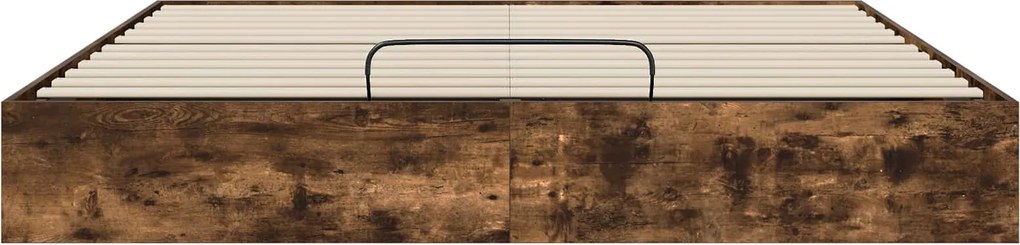 Ottoman postel Uzený Dub 203 x 160 x 25 cm Dřevěný materiál 3409217