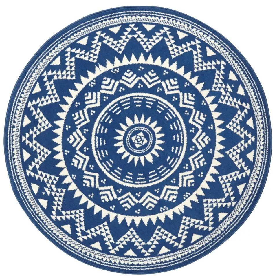 Hanse Home Collection koberce Kusový koberec Celebration 103442 Valencia Blue kruh Rozměry koberců: 140x140 (průměr) kruh