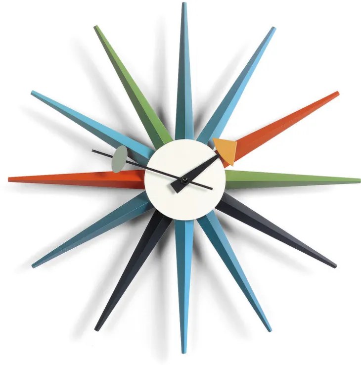 Vitra Hodiny Sunburst Clock, multicolor