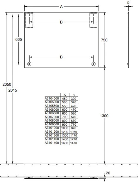 VILLEROY &AMP; BOCH Villeroy Boch More to See - Zrcadlo 450x750mm A3104500