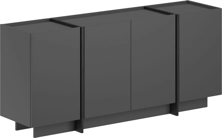 Antracitová komoda s dírou na kabely 180x80x45 cm Dorma – Kalune Design