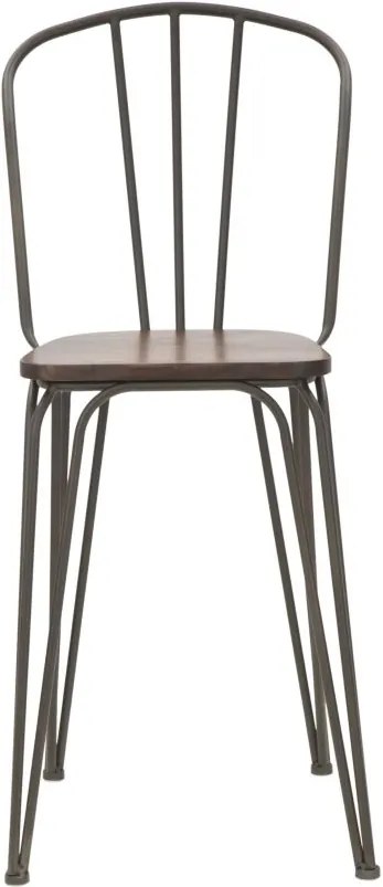 Set 2 ks jídelních židlí Mauro Ferretti Harim 54x45x102 cm, tmavě šedá/přírodní