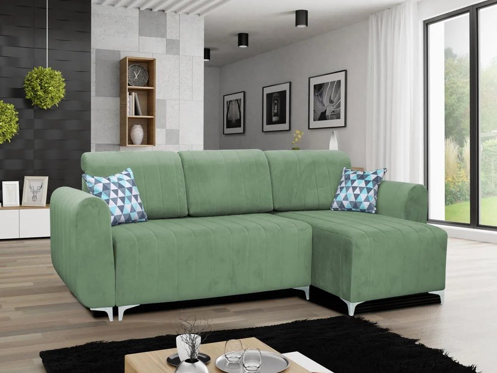 Rohová sedací souprava Alpine 250x144 rozkládací universální