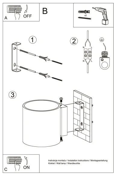 Brilagi -  LED Nástěnné svítidlo FRIDA 1xG9/4W/230V černá