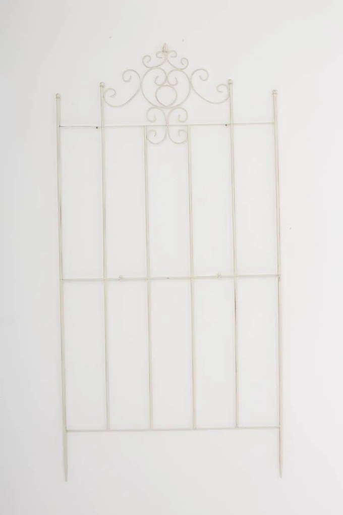 Mřížka na popínavé rostliny Paula - 180 x 85,5 cm - Krémová antik