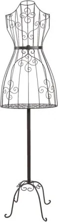 Velká prostorová manekýna s háčky na šperky, ručníky či oblečení 152 cm