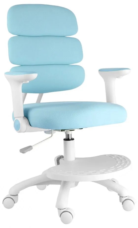 Dětská rostoucí židle Neoseat KIDDY THREE — látka, pratelný potah, modrá