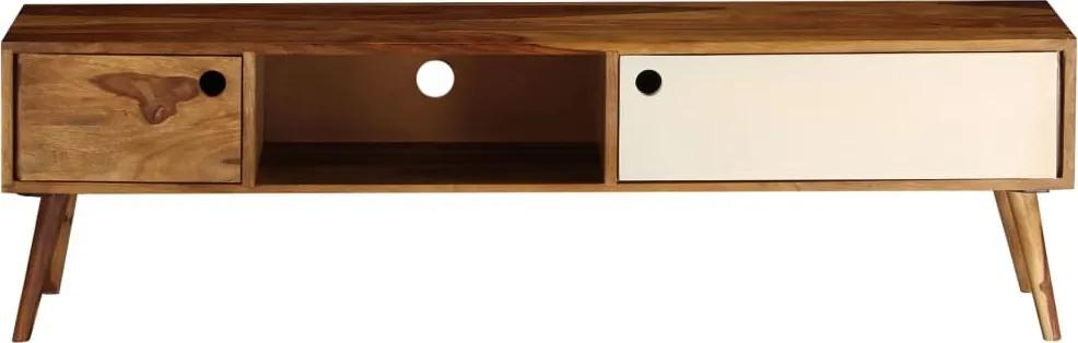 vidaXL TV stolek 140 x 30 x 40 cm masivní sheeshamové dřevo [246224]