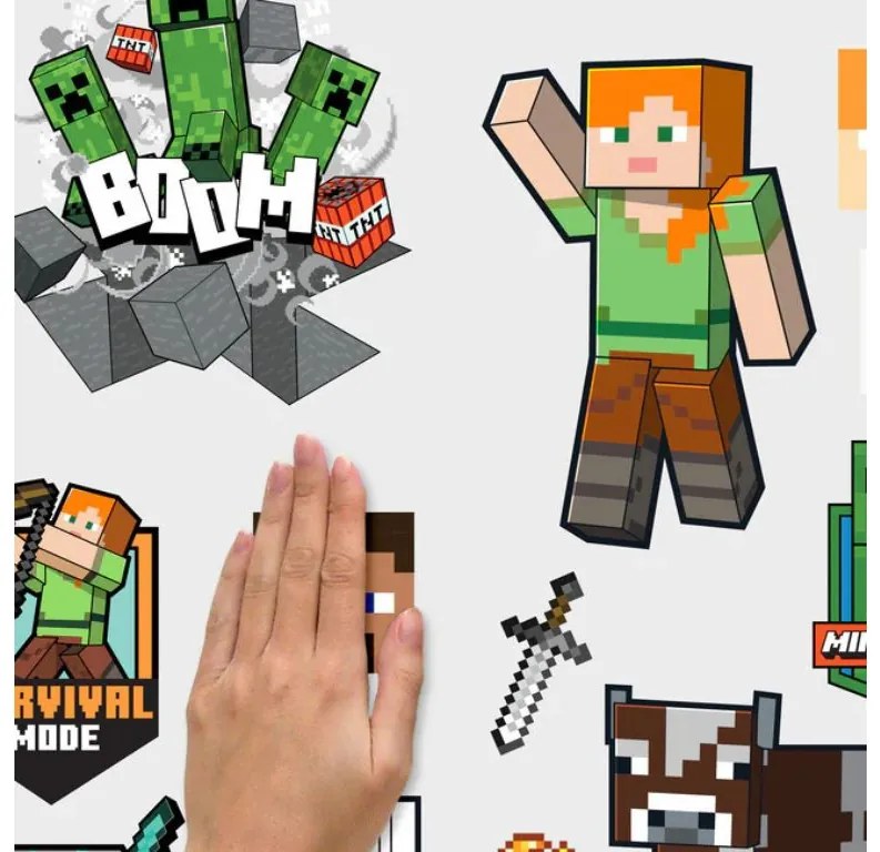 Nalepovací dekorace MINECRAFT do dětského pokoje