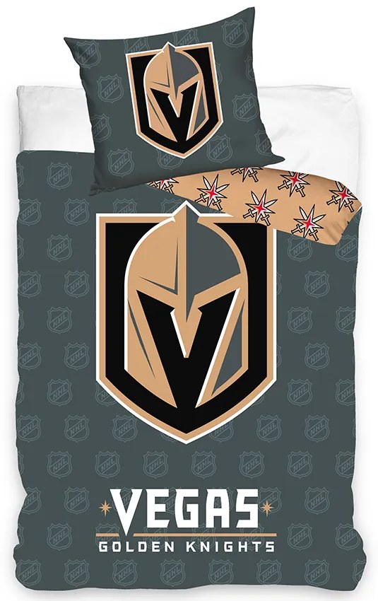 Hokejové povlečení NHL Vegas Golden Knights Shields Velikost: 140x200 + 70x90 cm
