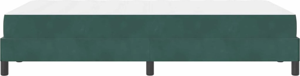 Postel s boxspringem s matrací Tmavě zelená 120 x 190 cm textil 3398680