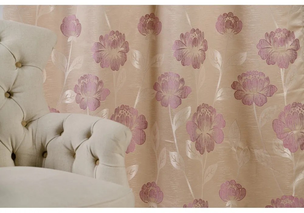 Béžový závěs 140x245 cm Izolde – Mendola Fabrics