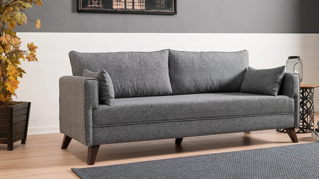 Atelier del Sofa 3-místná pohovka Bella Sofa For 3 Pr - Grey, Šedá