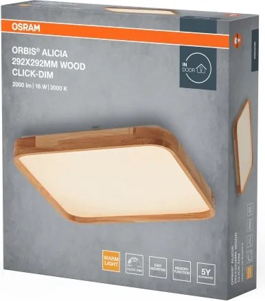 Osram - LED Stmívatelné stropní svítidlo ORBIS ALICIA LED/16W/230V 29,2x29,2 cm