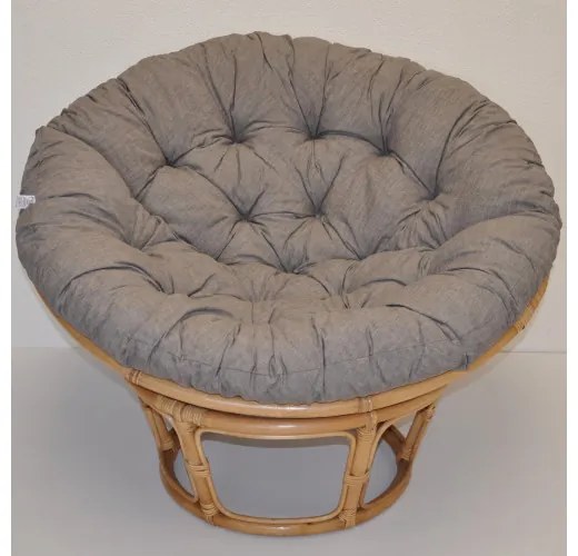 Ratanový PAPASAN, světlý, průměr 110 cm