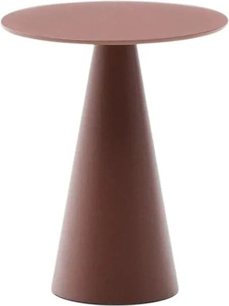Kulatý odkládací stolek se skleněnou deskou ø 30 cm Wilshire – Kave Home