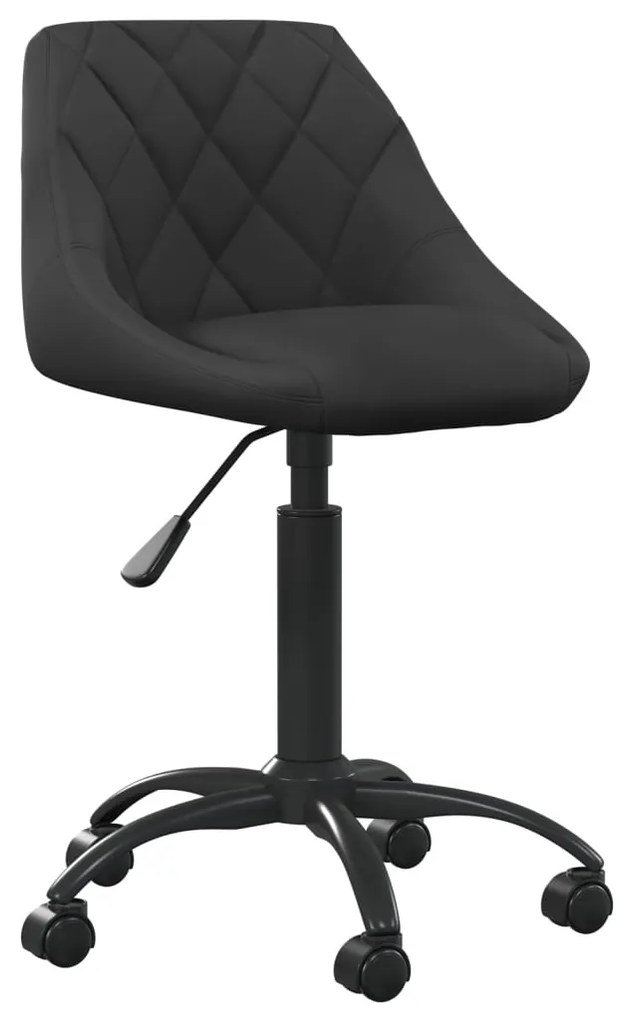 Kancelářská židle černá samet 3088843