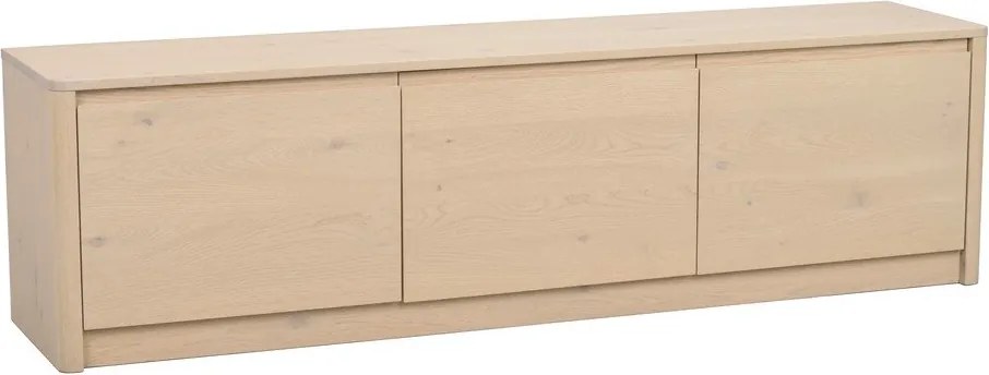 Komoda v dekoru dubu ve světle přírodní barvě 180x50x40 cm Melstone – Rowico
