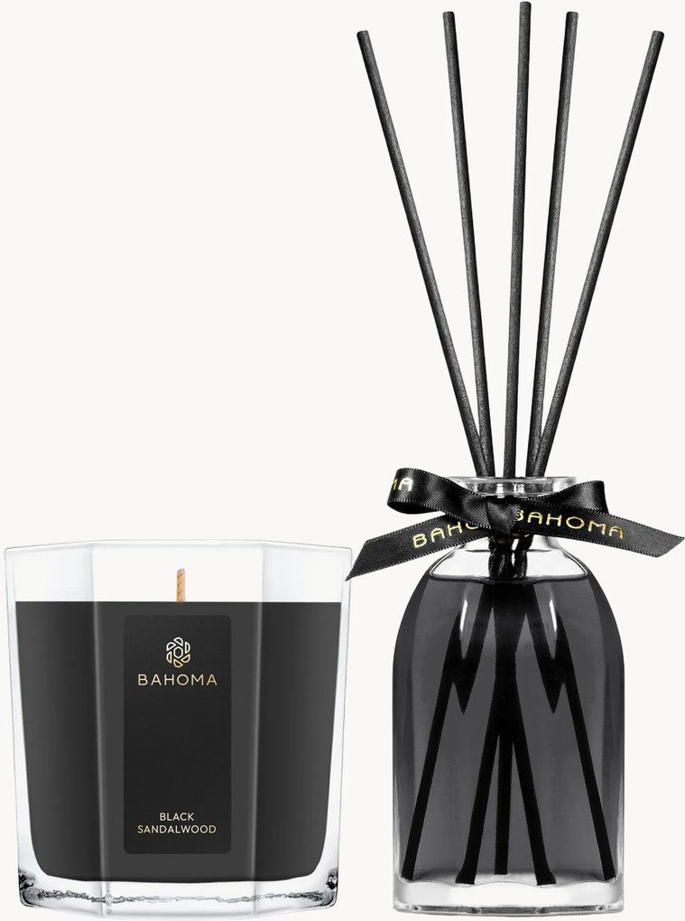 Difuzér a vonná svíčka Black Sandalwood (nektarinka, bergamot, mandarinka)