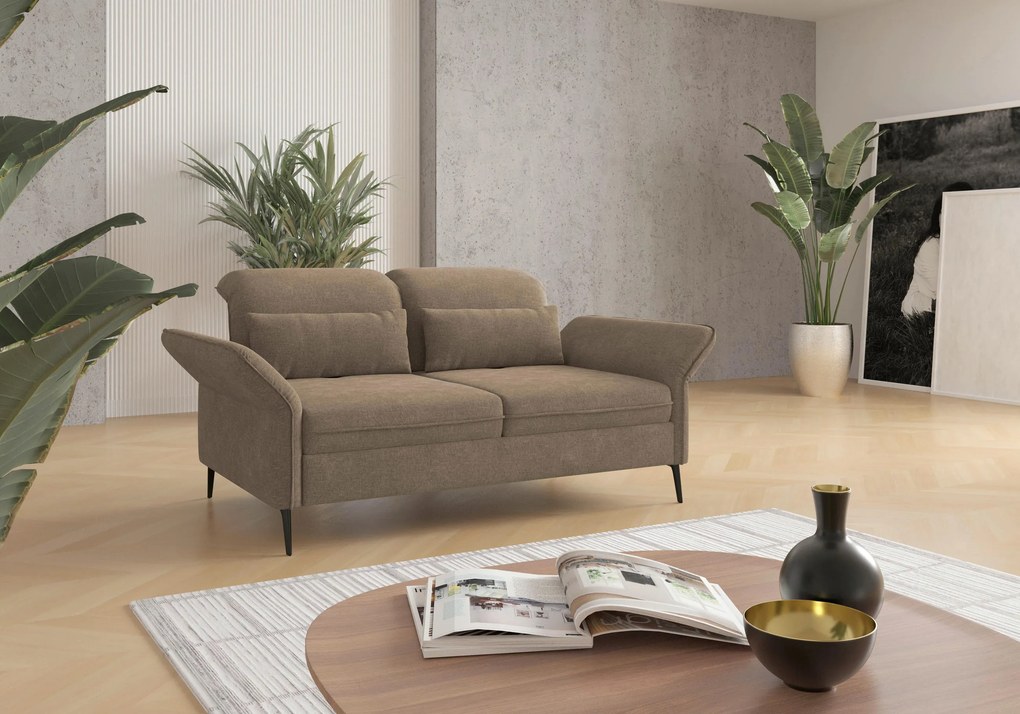 XXXLutz TŘÍMÍSTNÁ POHOVKA, textil, světle hnědá Sit & More - Pohovky - 00014401188X