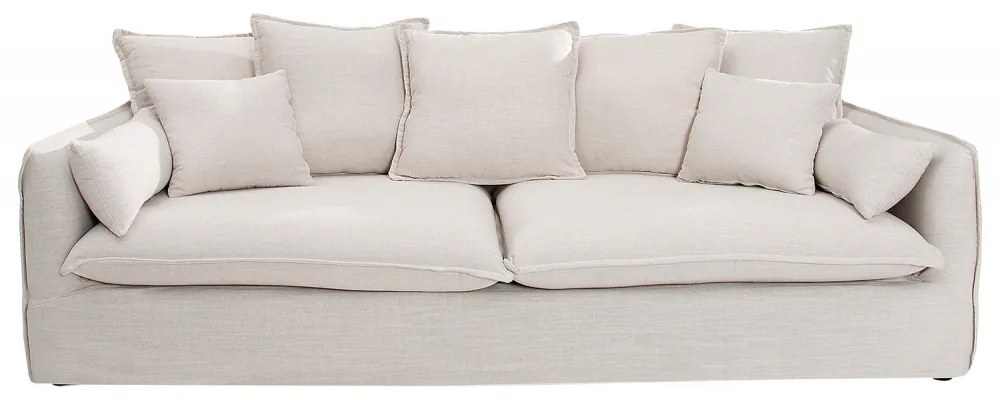 Massive home | Luxusní pohovka  Heaven 200cm  přírodní strukturovaná látka VÝPRODEJ