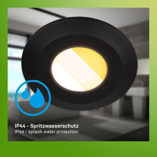 Briloner 7589035-SADA 3xLED Stm koup podh svíti KLIRA LED/4,9W/230V IP44 černá