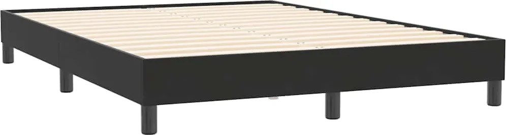 Postel Box Spring bez matrace černá 160x210 cm samet 3315833