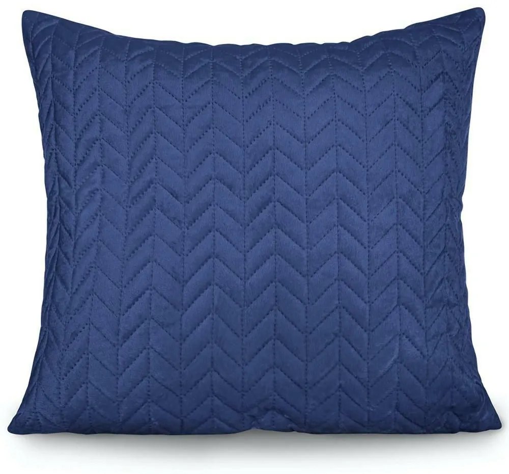 Spod Igły i Nitki Povlak na polštář 45x45 Moxie navy blue velur
