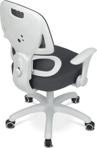 Dětská otočná židle šedá KA-K1063 GREY