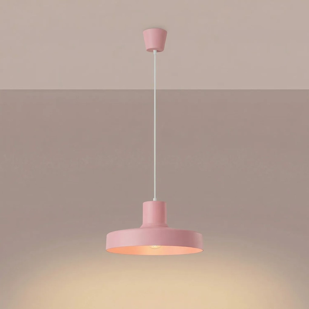 Sollux Lighting Závěsné svítidlo BILO růžové