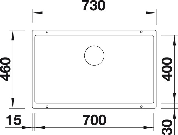 Granitový dřez Blanco SUBLINE 700 U InFino káva 523451