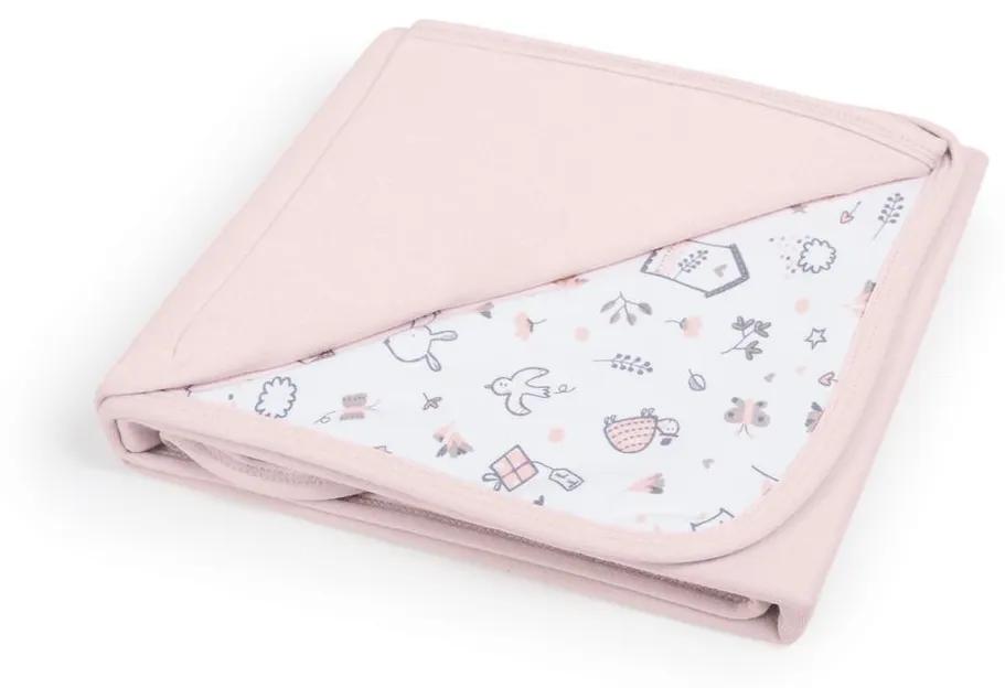 Ceba Dětská deka 90 x100 cm Candy pink + Pink Stars