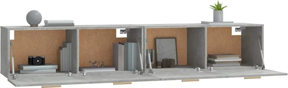 Nástěnné skříňky 2 ks betonově šedé 100x36,5x35 cm kompozit 3115663