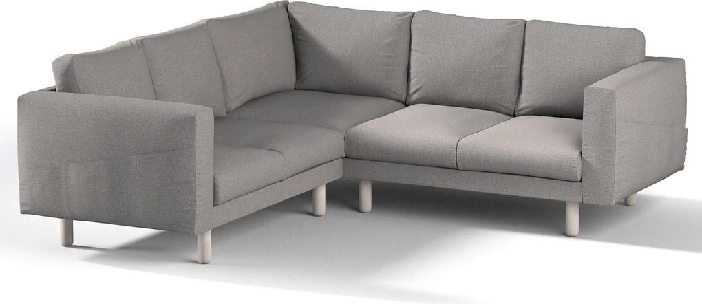 Potah na pohovku IKEA Norsborg rohová 4-místná barva šedá látka pletený vzor