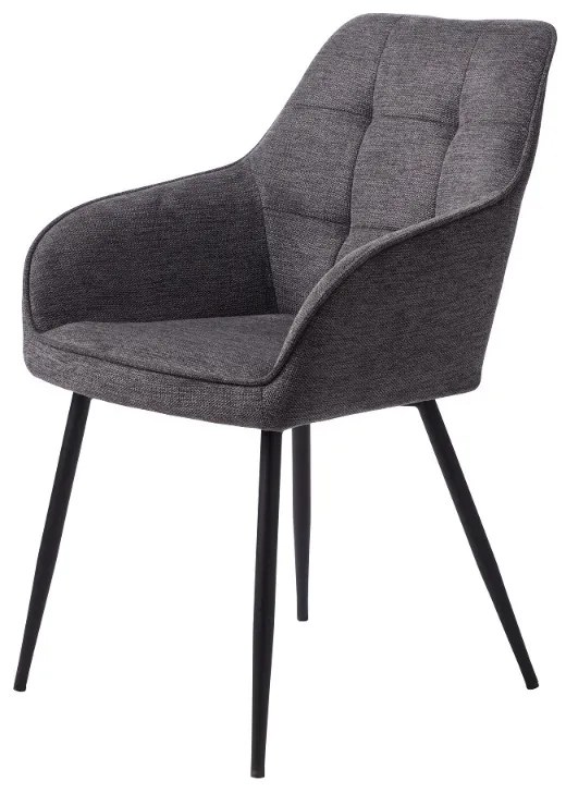 Designová židle Jadwiga II tmavě šedá