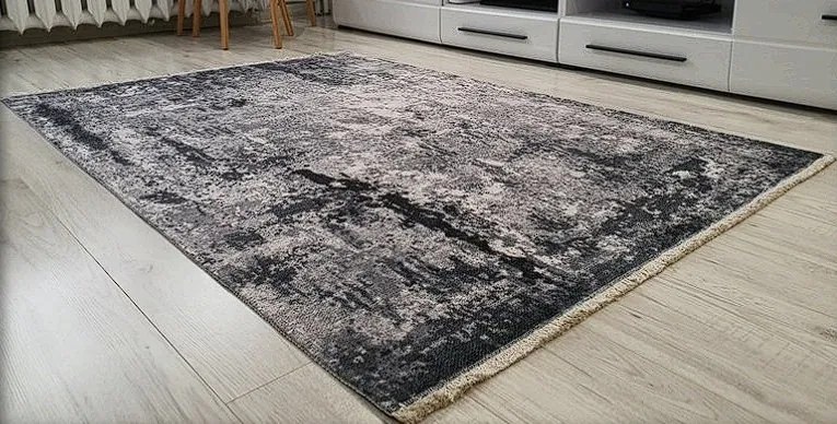 HU Šedohnědý moderní koberec Banco 1088-GREY Rozměr: 60x110 cm
