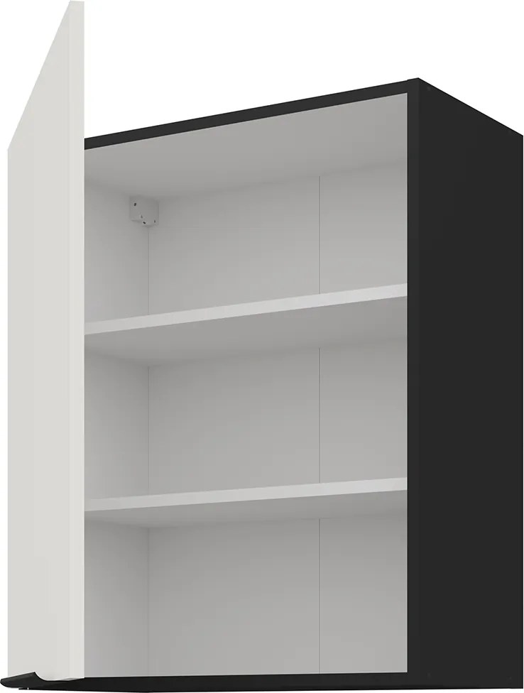 ARIA wb | horní skříňka 60 G-72 1F policová | 60 cm | ANTI FINGERPRINT povrch | černá/bílá